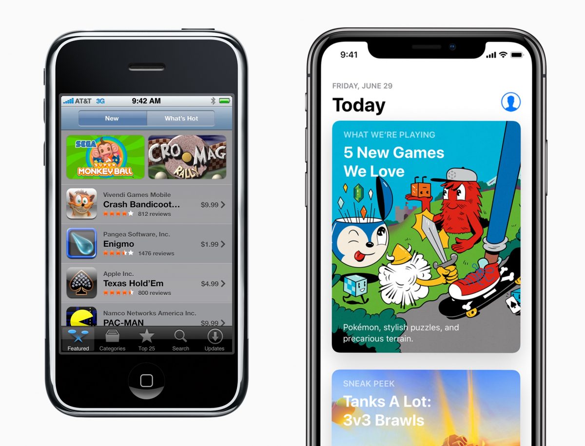 Se cumplen diez años desde que la App Store vio la luz por primera vez ...
